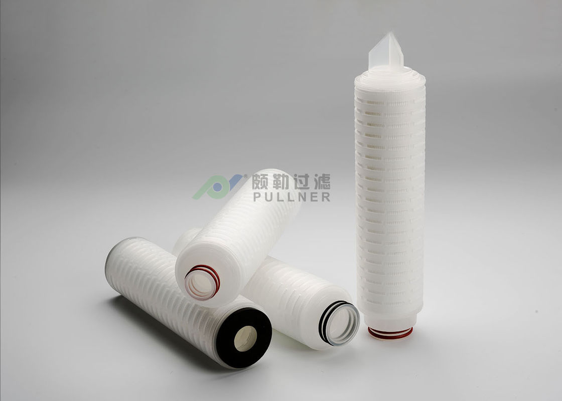PTFE PES PVDF Nylon Membrane Pleated Filters , Polypropylene Chemical ...