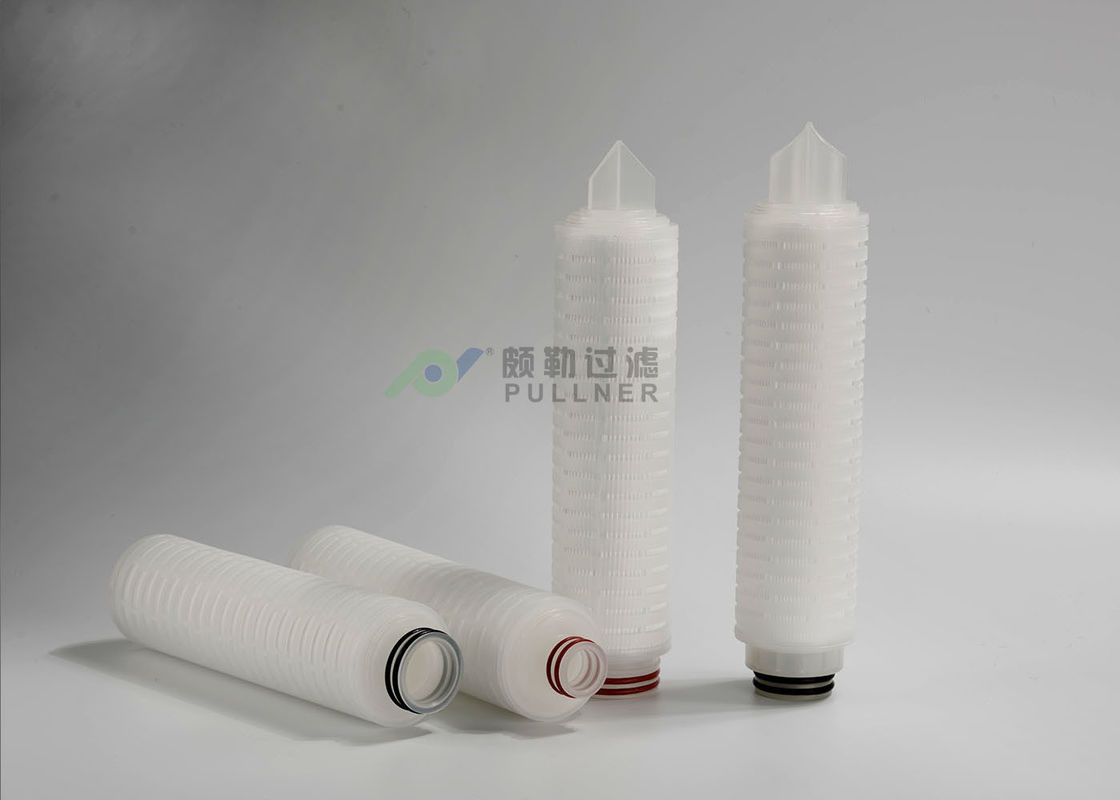 Pharmaceutics Membrane Filter Cartridge 0.1um 0.22um 0.45um PES Pleated