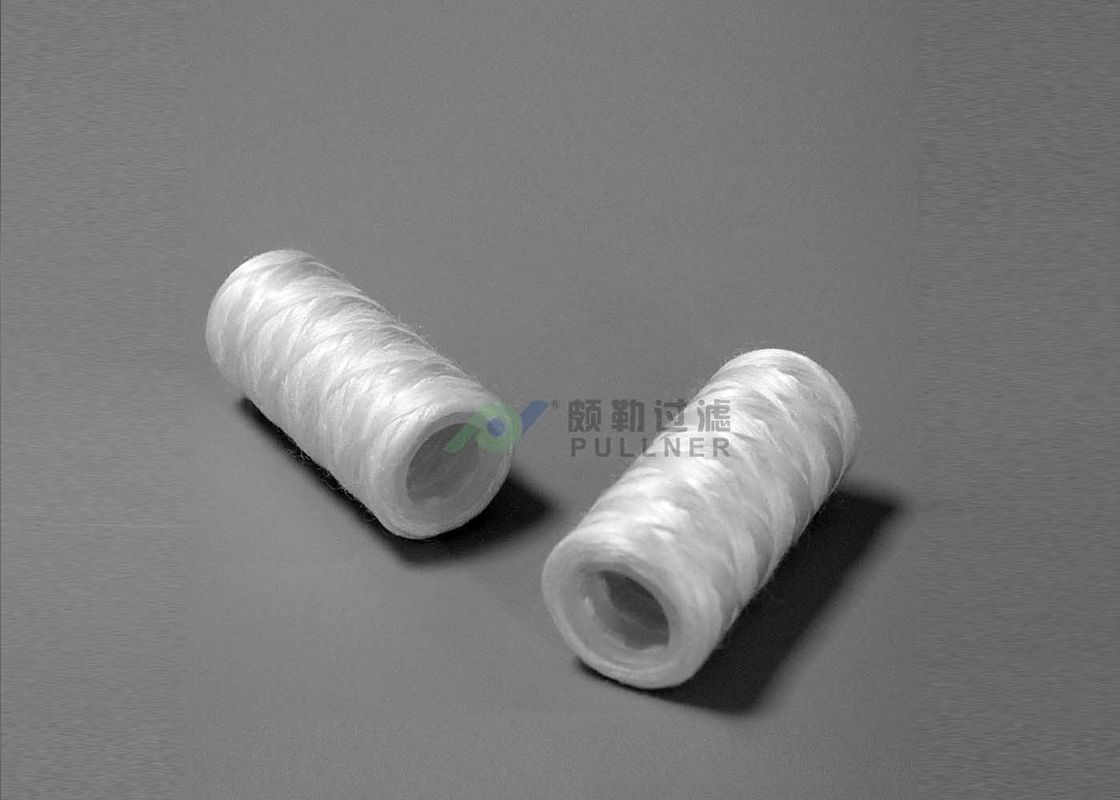 Sprial PP Cotton String Wound Cartridge , Glass Fiber Poly Wound Filter ...