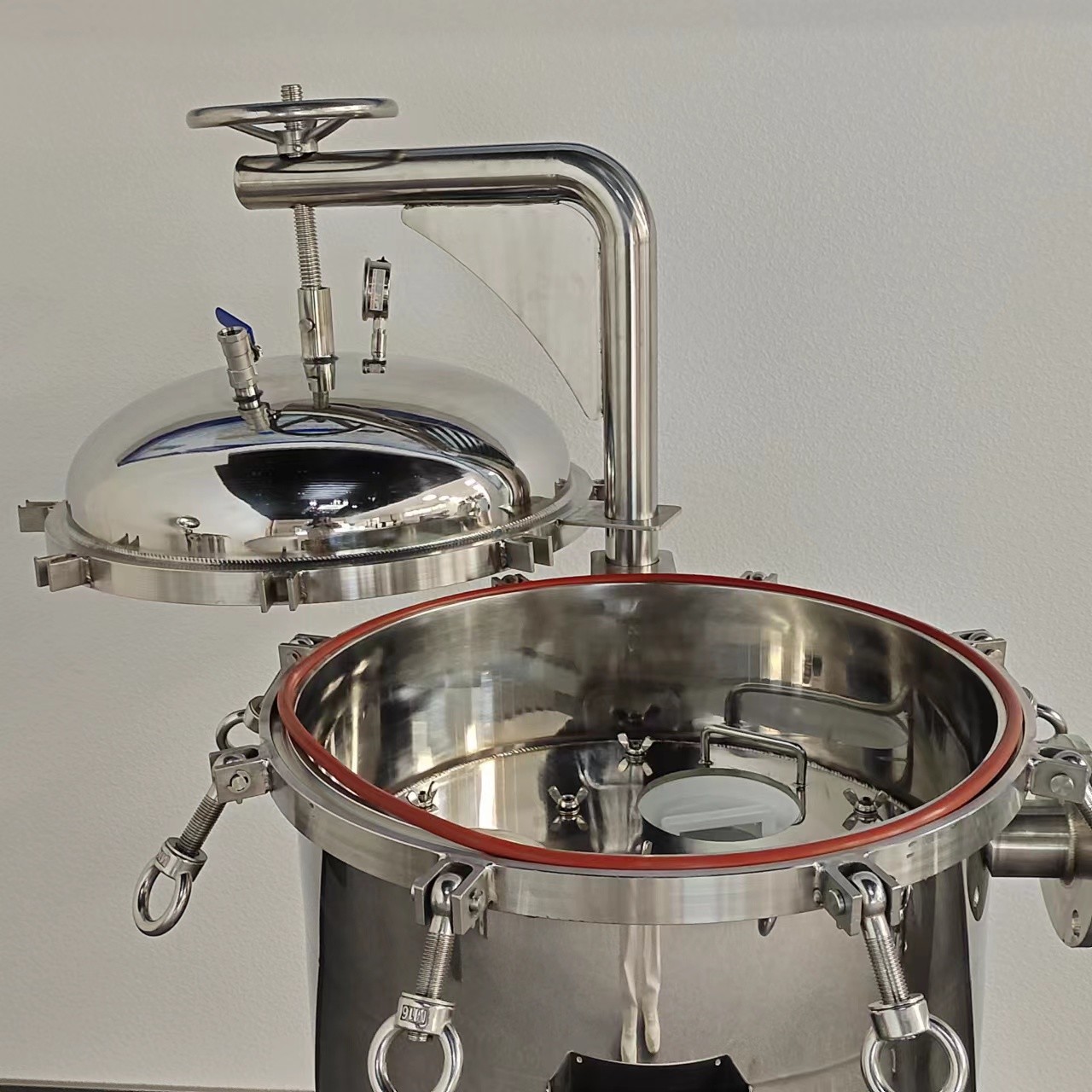 SS304 Horizontal Stainless Steel Filter Housing SWRO RO Plant Water ...